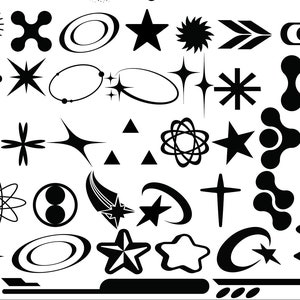 Y2k Vector Pack for Logo and Graphic Design! - Etsy