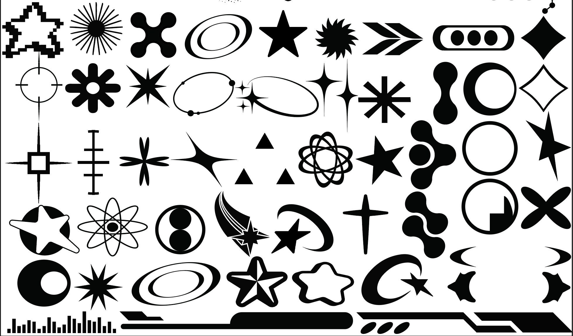 Y2k Vector Pack for Logo and Graphic Design! - Etsy