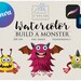 Adorable Monster Maker Clipart Bundle: Create Your Own Creatures ...