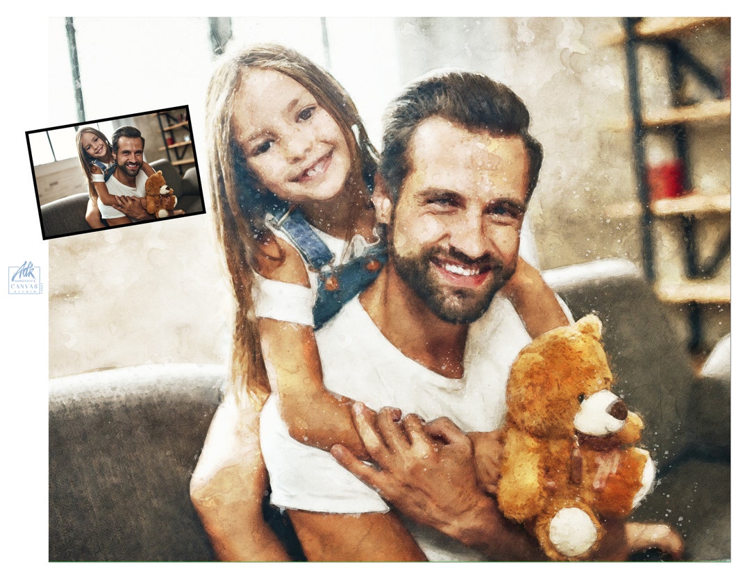 Custom Digital Painting From Photos, Gicleee Print, Water Color ...