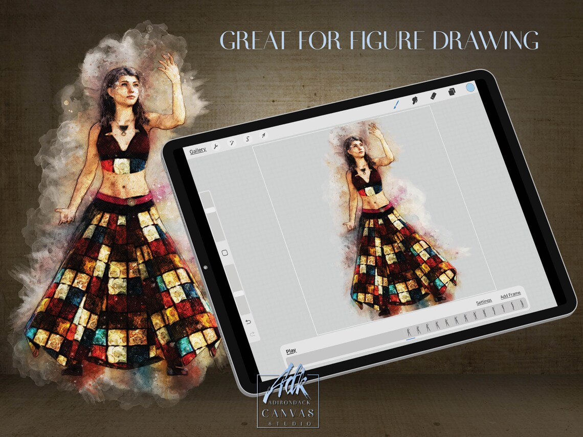 Procreate Body Procreate Template Procreate Animation File Female ...