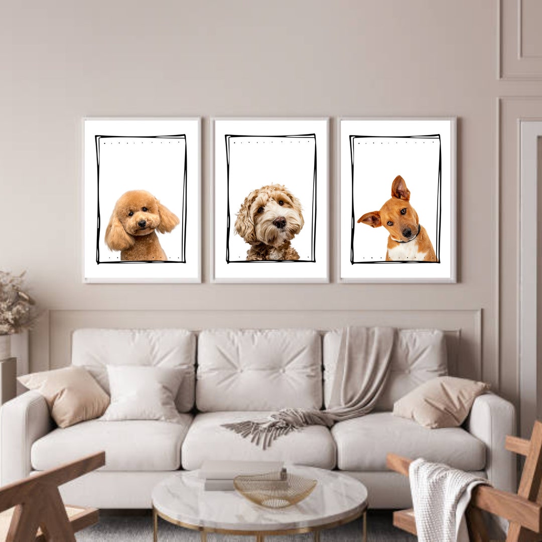 Cute Dog Prints, Boys Room Decor, Teen Boy Wall Art, Dogs Prints, Dog ...