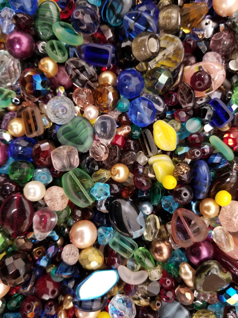 Assorted Glass Beads for Jewelry Making, DIY Work, Arts and Crafts ...