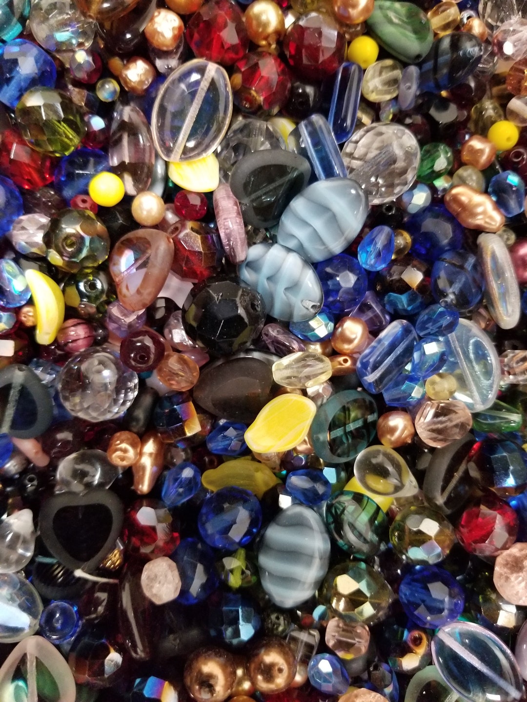 Assorted Glass Beads for Jewelry Making, DIY Work, Arts and Crafts ...