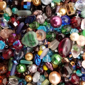Assorted Glass Beads for Jewelry Making, DIY Work, Arts and Crafts ...