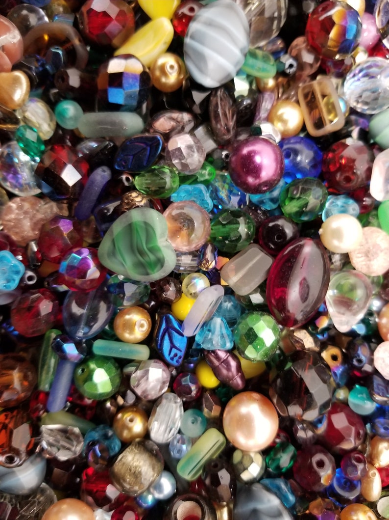 Assorted Glass Beads for Jewelry Making, DIY Work, Arts and Crafts ...