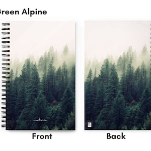 Mountain/alpine Themed 5.5 X 8.5 Spiral Notebook, Adventure Journal ...