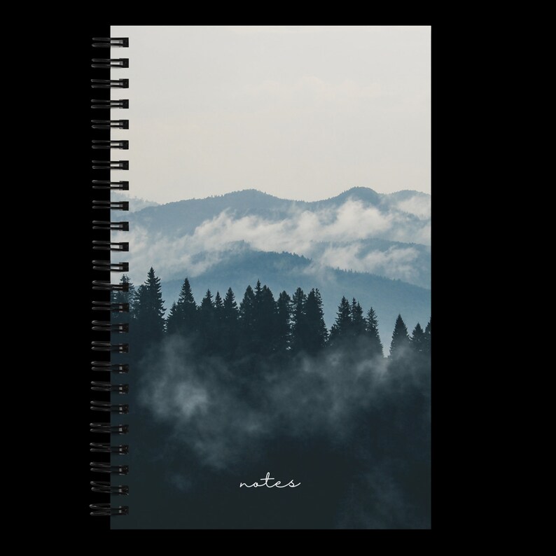 Mountain/alpine Themed 5.5 X 8.5 Spiral Notebook, Adventure Journal ...