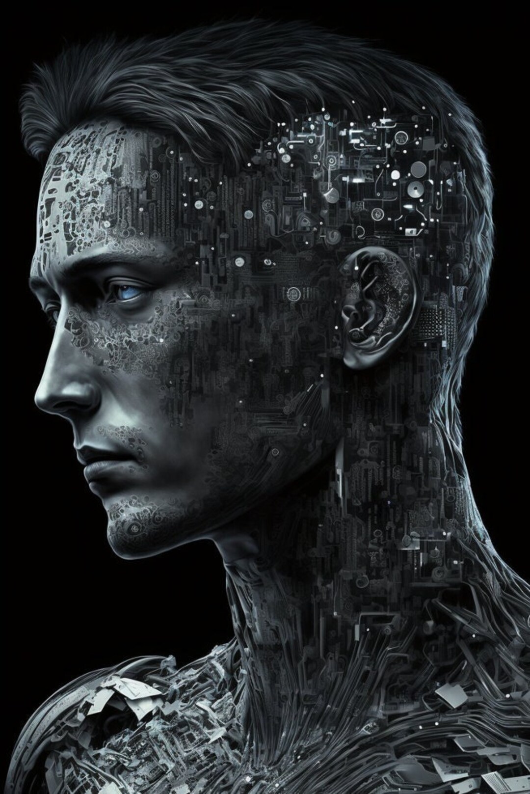 AI Assistant Model 1, Digital Download Wall Art, Home Decor - Etsy