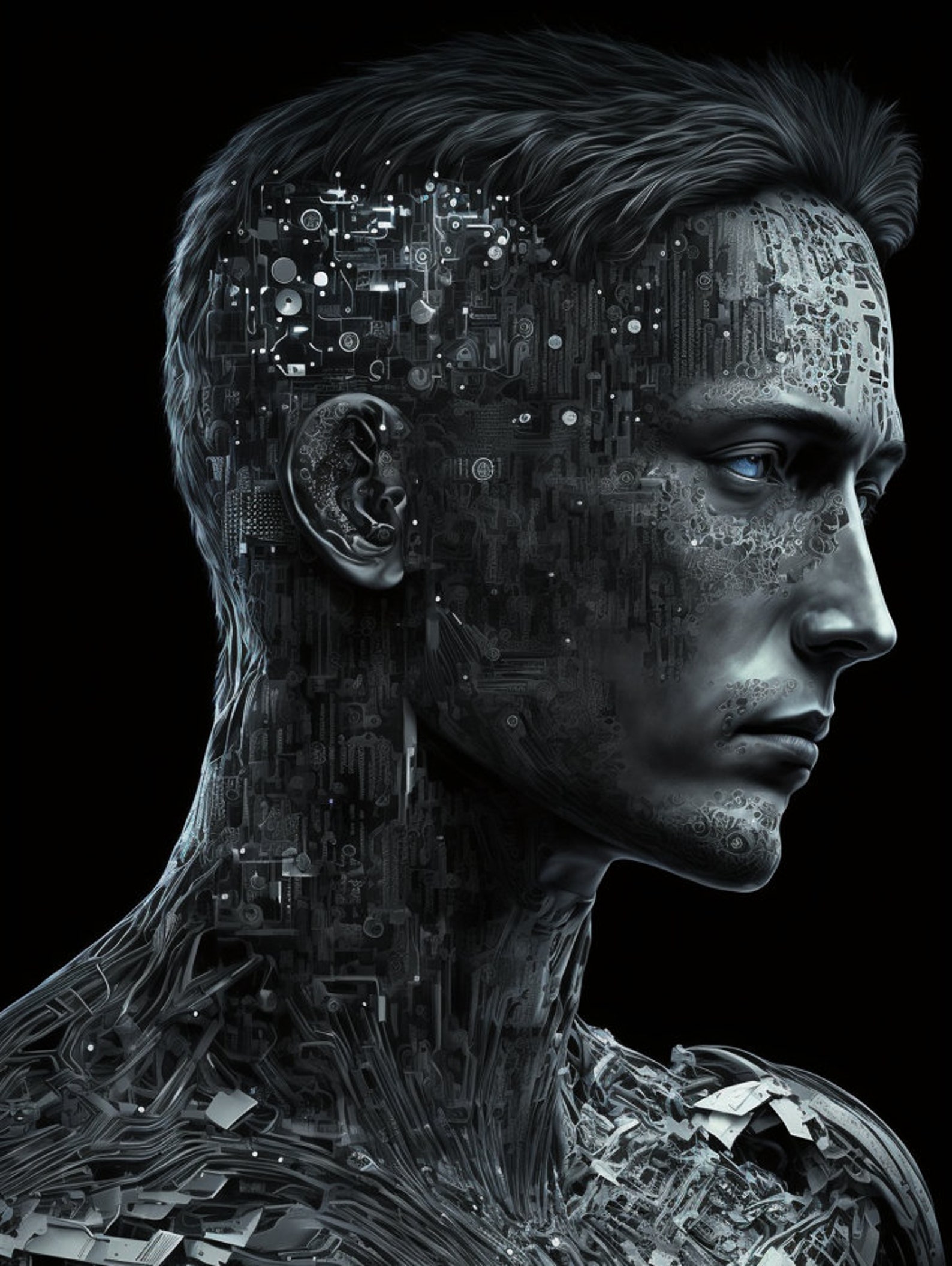 AI Assistant Model 1, Digital Download Wall Art, Home Decor - Etsy