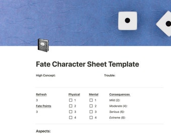 Adhd Character Sheet - Etsy UK