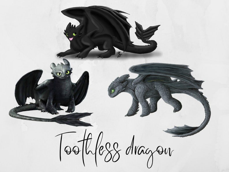 Cute Toothless Dragon Bundle Svg, Toothless Dragon SVG, Dragon SVG ...