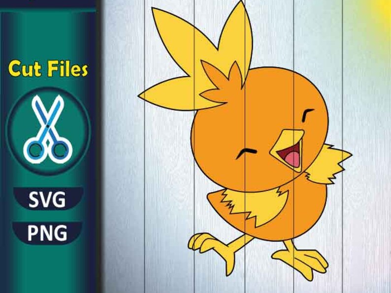 Cute Chicken Baby Torchic SVG for Cricut Torchic Pokemon SVG and PNG - Etsy