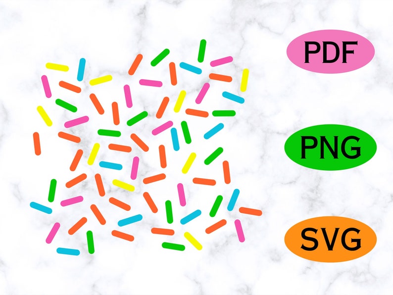 Sprinkle Pattern SVG Bundle, Confetti, Baking, Cake, Birthday ...