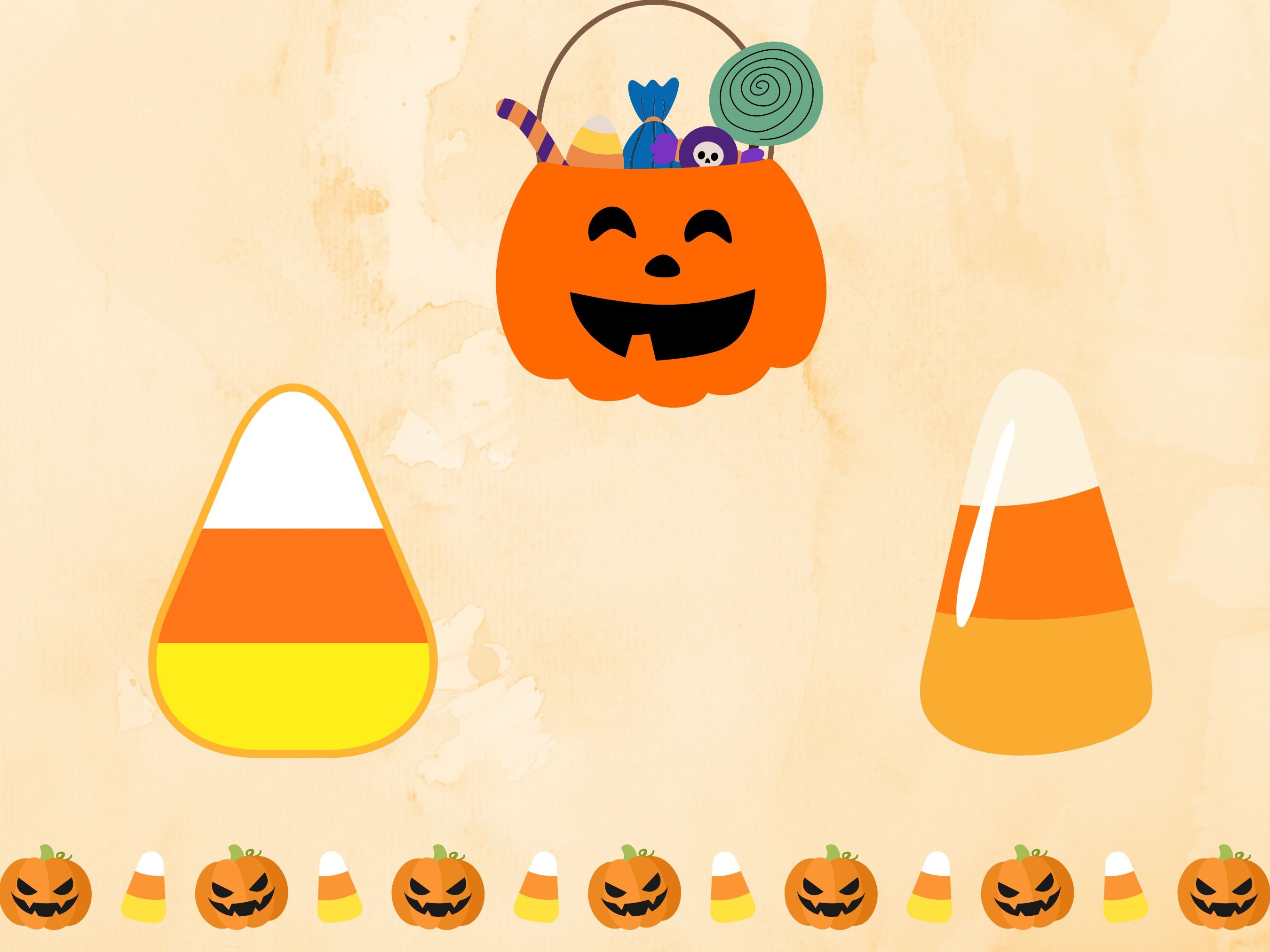 Halloween Candy Corn SVG, Printable Clipart PNG, Cute Kids Cut File ...