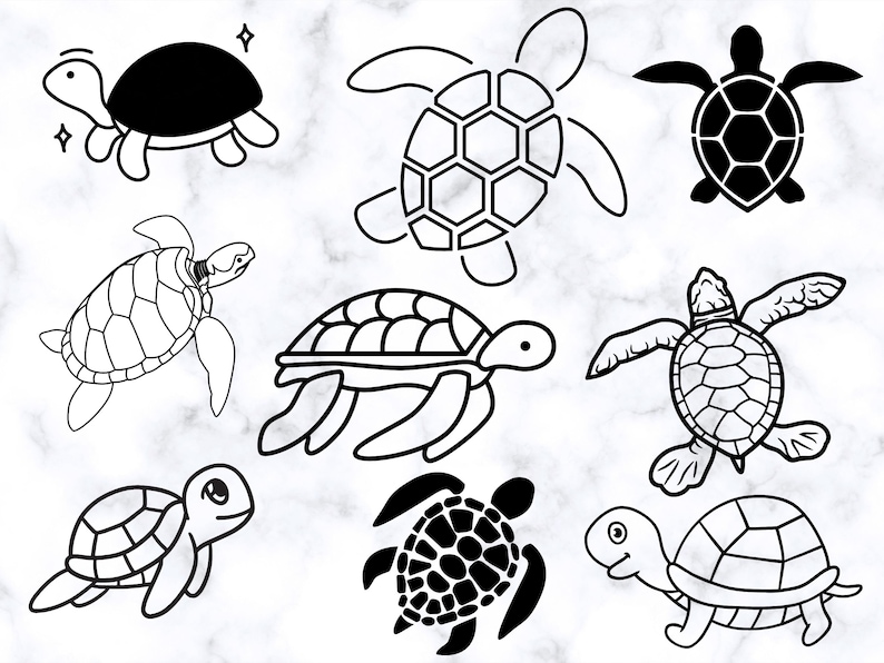 Sea Turtle Svg Bundle , Sea Turtle Svg, Sea Turtle Png, Tortoise Svg ...
