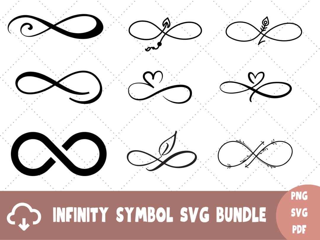 Infinity Svg Bundle With Different Shapes of Heats and Loops, Infinity ...