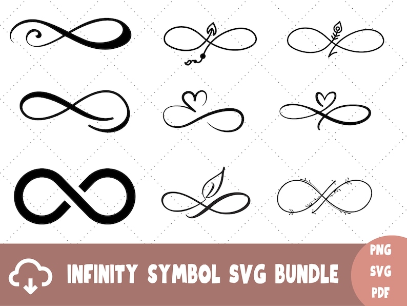 Infinity Svg Bundle With Different Shapes of Heats and Loops, Infinity ...