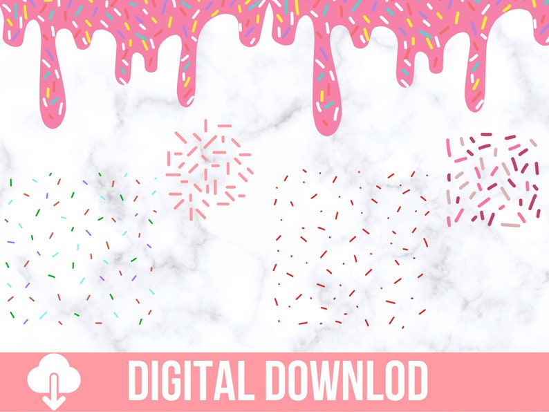 Sprinkle Pattern SVG Bundle, Confetti, Baking, Cake, Birthday ...