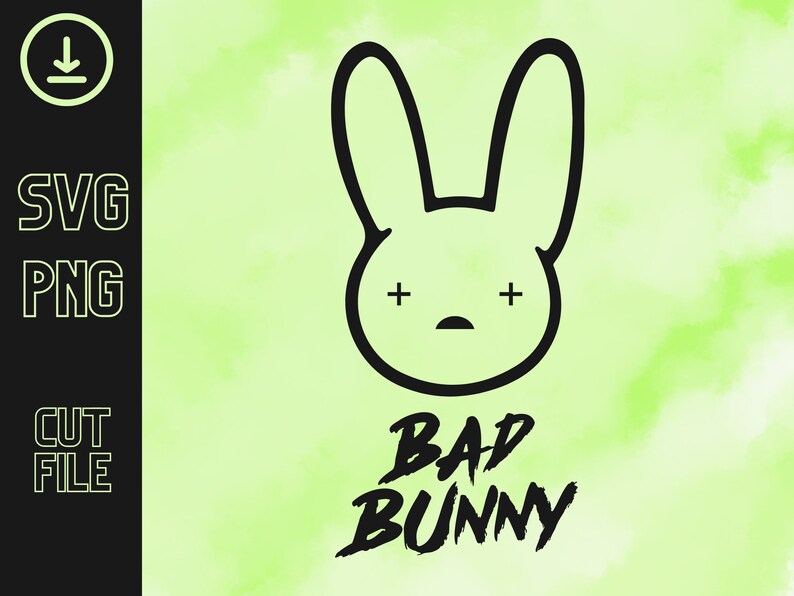 Badbunny SVG, El Conejo Malo SVG, Instant Download, Vector Files, Bad ...