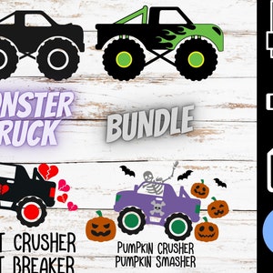 Monster Truck Svg Bundle, Monster Truck Png, Monster Truck Clipart ...