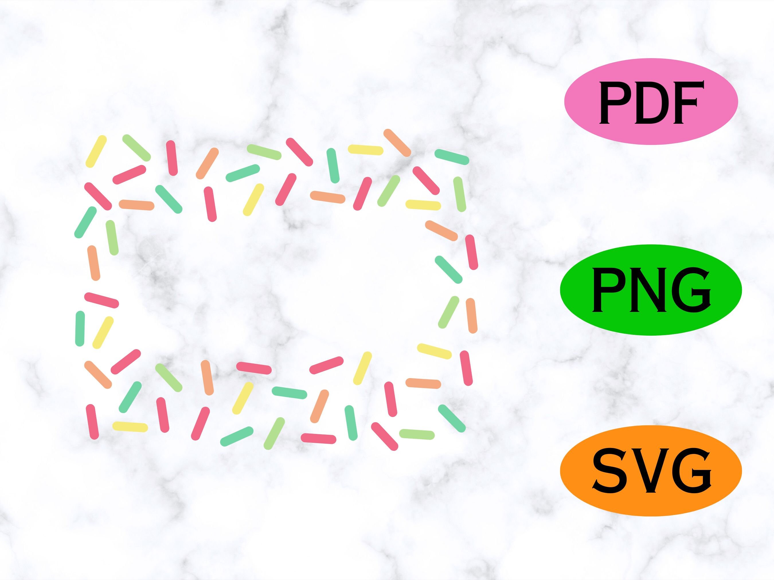 Sprinkle Pattern SVG Bundle, Confetti, Baking, Cake, Birthday ...