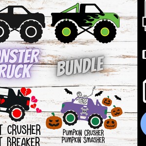 Monster Truck Svg Bundle, Monster Truck Png, Monster Truck Clipart ...