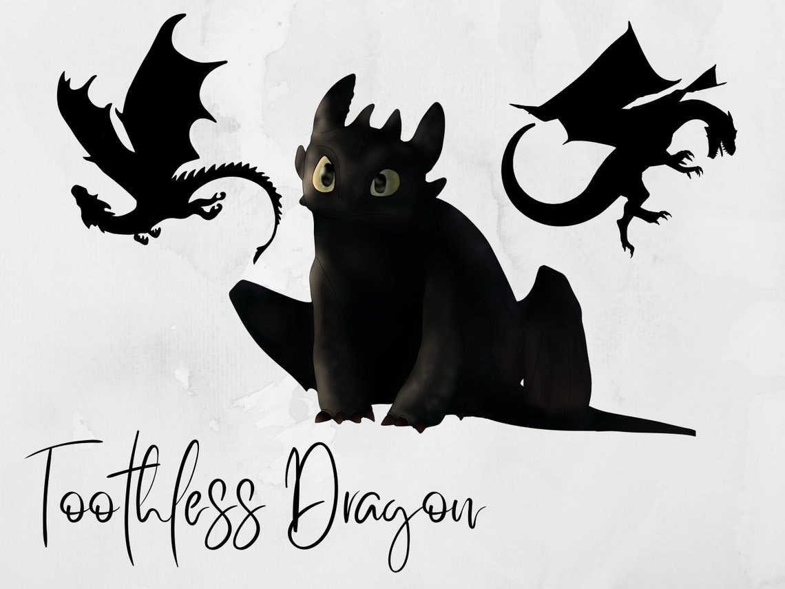 Cute Toothless Dragon Bundle Svg, Toothless Dragon SVG, Dragon SVG ...
