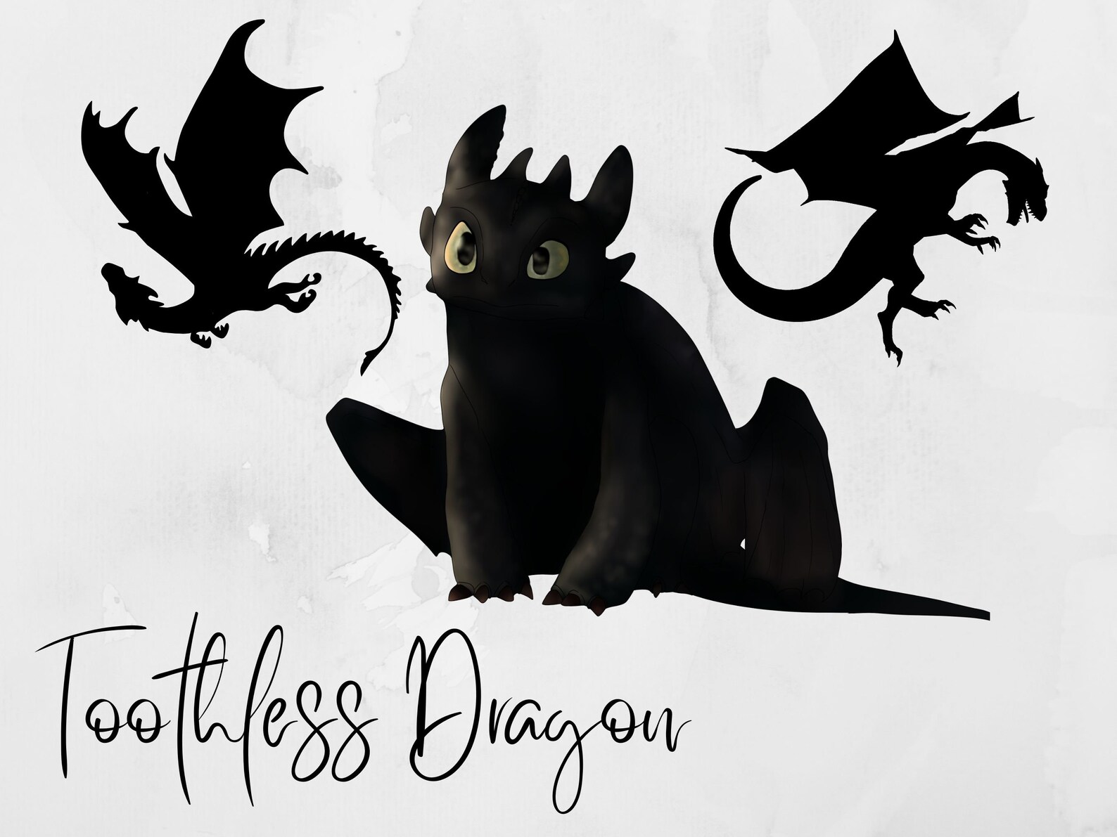 Cute Toothless Dragon Bundle Svg, Toothless Dragon SVG, Dragon SVG ...