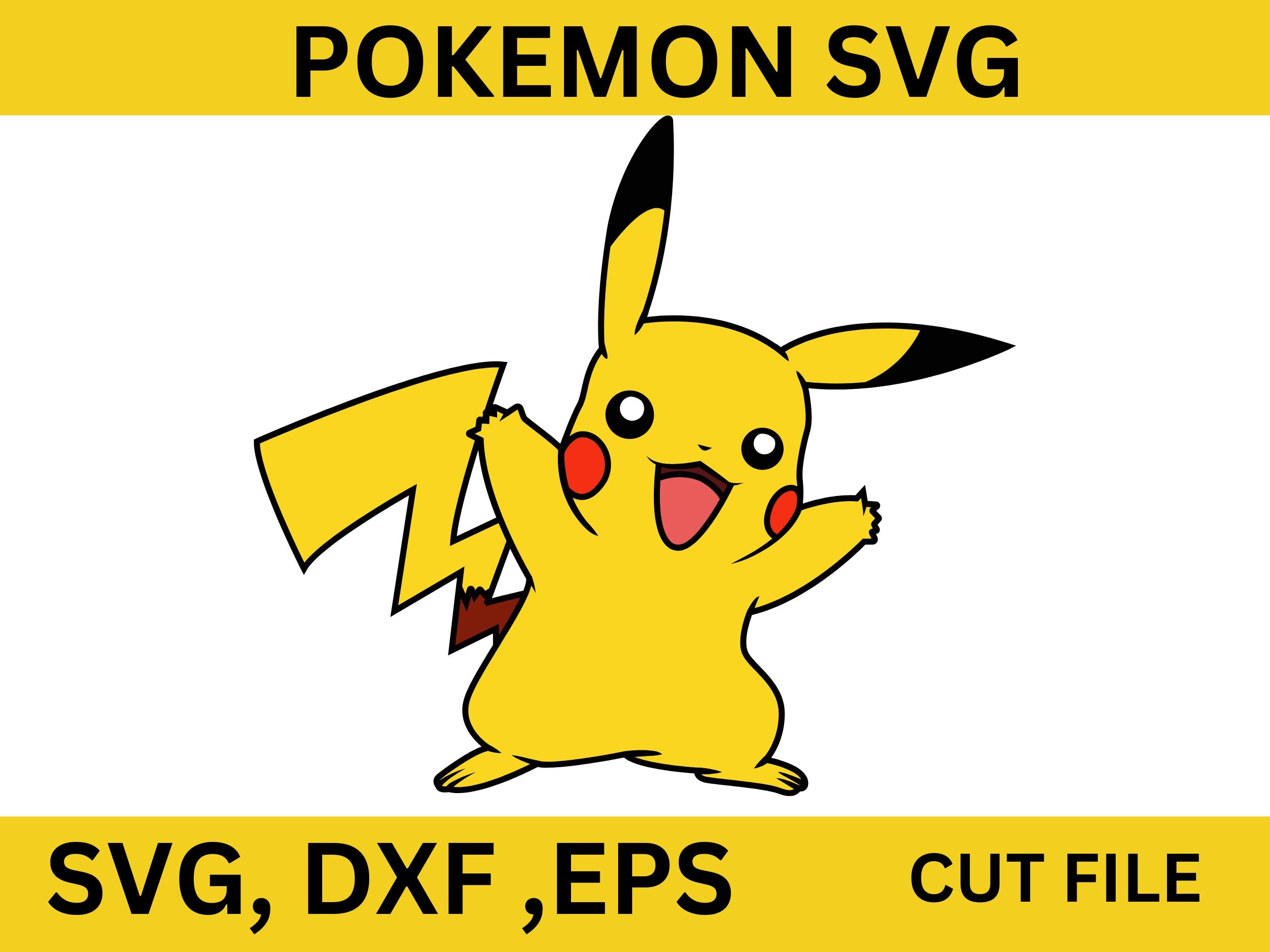 Peek-a-chu DIGITAL FILES Svg, Dfx, Png, Jpg,pokemon Font Svg Pikachu ...