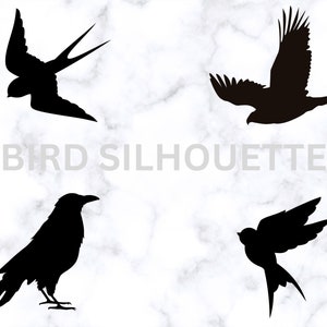 Bird Svg Bundle, Bird SVG, Flying Bird Svg, Clipart of Birds, Bird ...