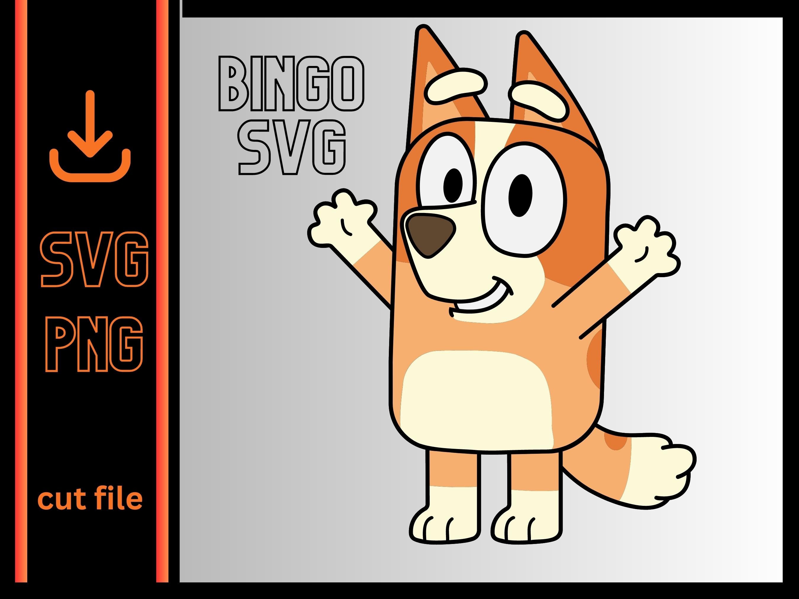 Blue Character Bingo SVG Layered Color File Instant Download for Cricut ...