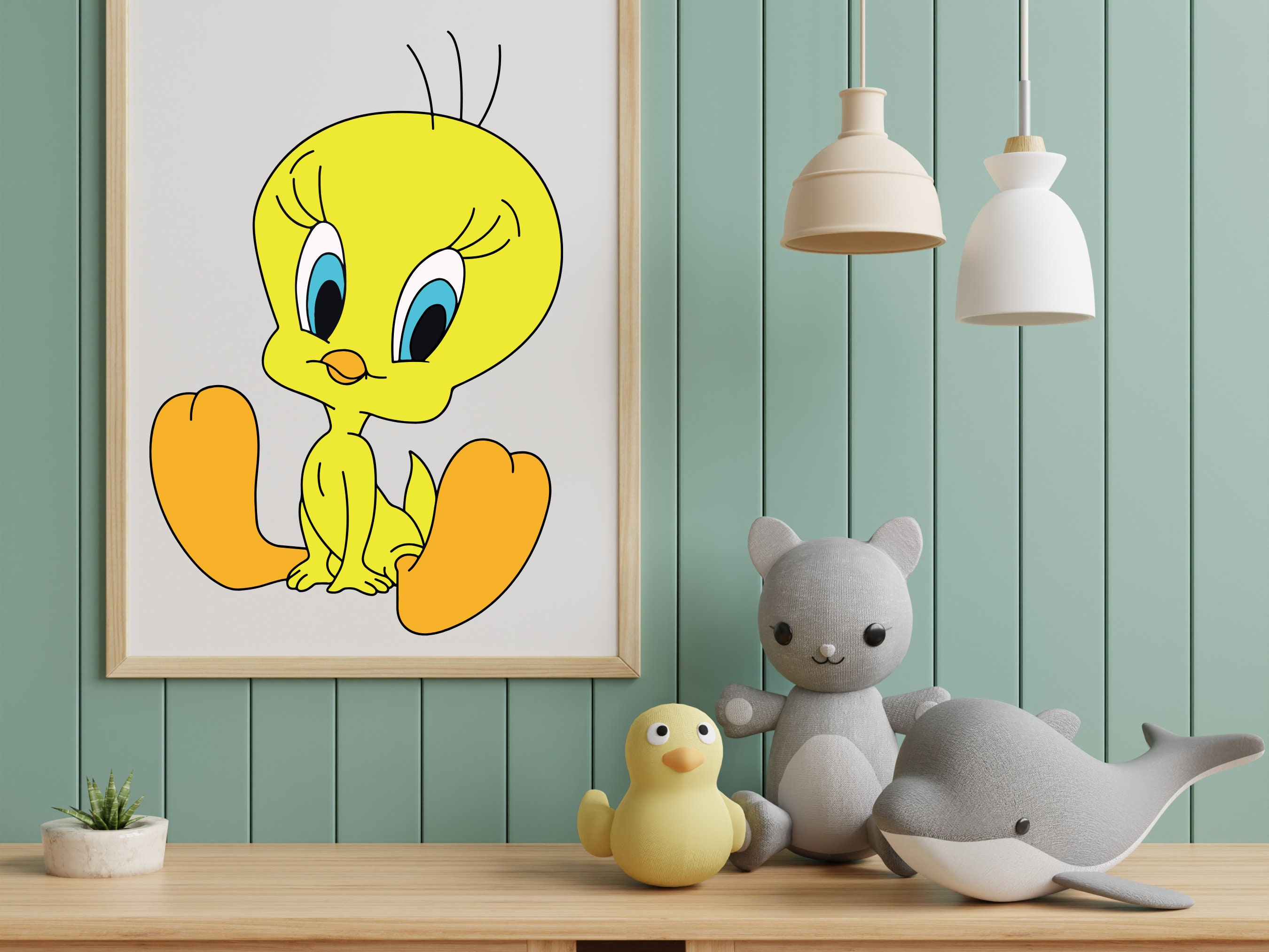 Tweety Svg,tweety Bird Digital,layered,silhouette,instant Download Clip ...