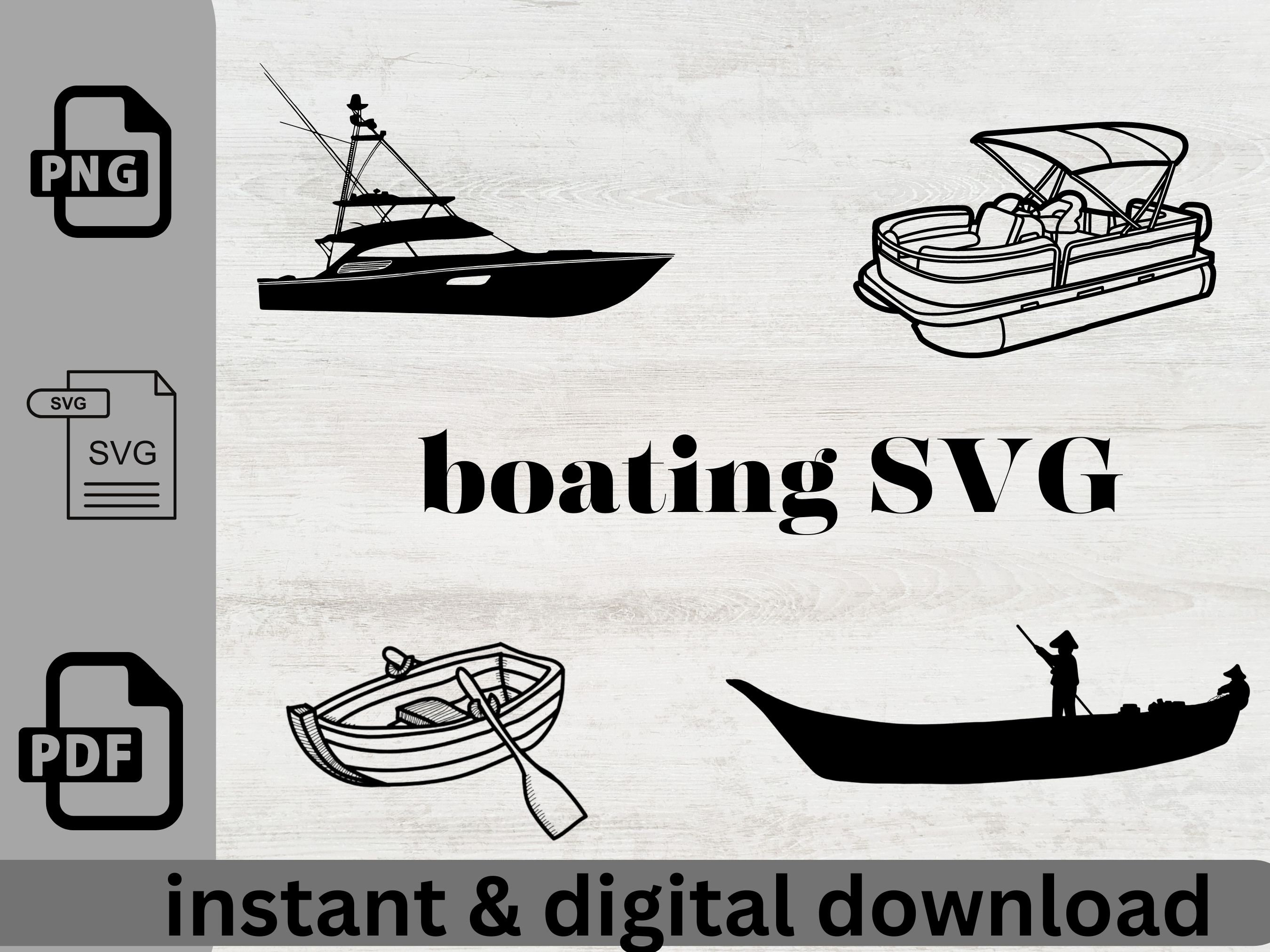 Boating Svg Bundle , Boating Svg Bundle, Fishing SVG, Boat SVG, Summer ...