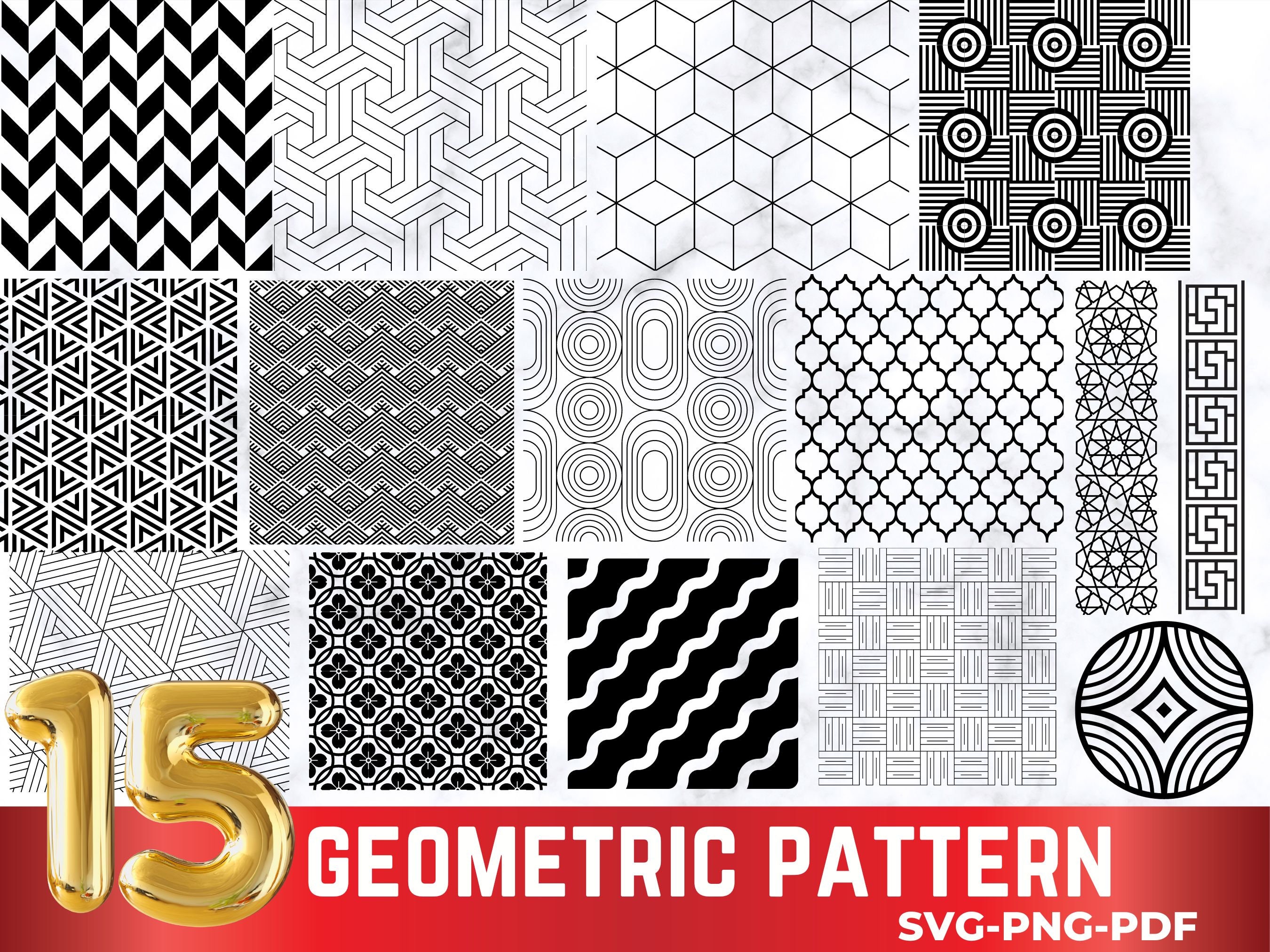 Geometric Pattern Bundle SVG ,geometric Patterns Designs,geometric Seamless Pattern Lines ...