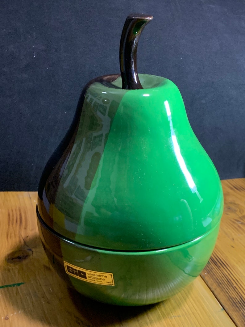 Pop Art Biscuit Jar Pear SIC 80s Artistic Ceramics - Etsy