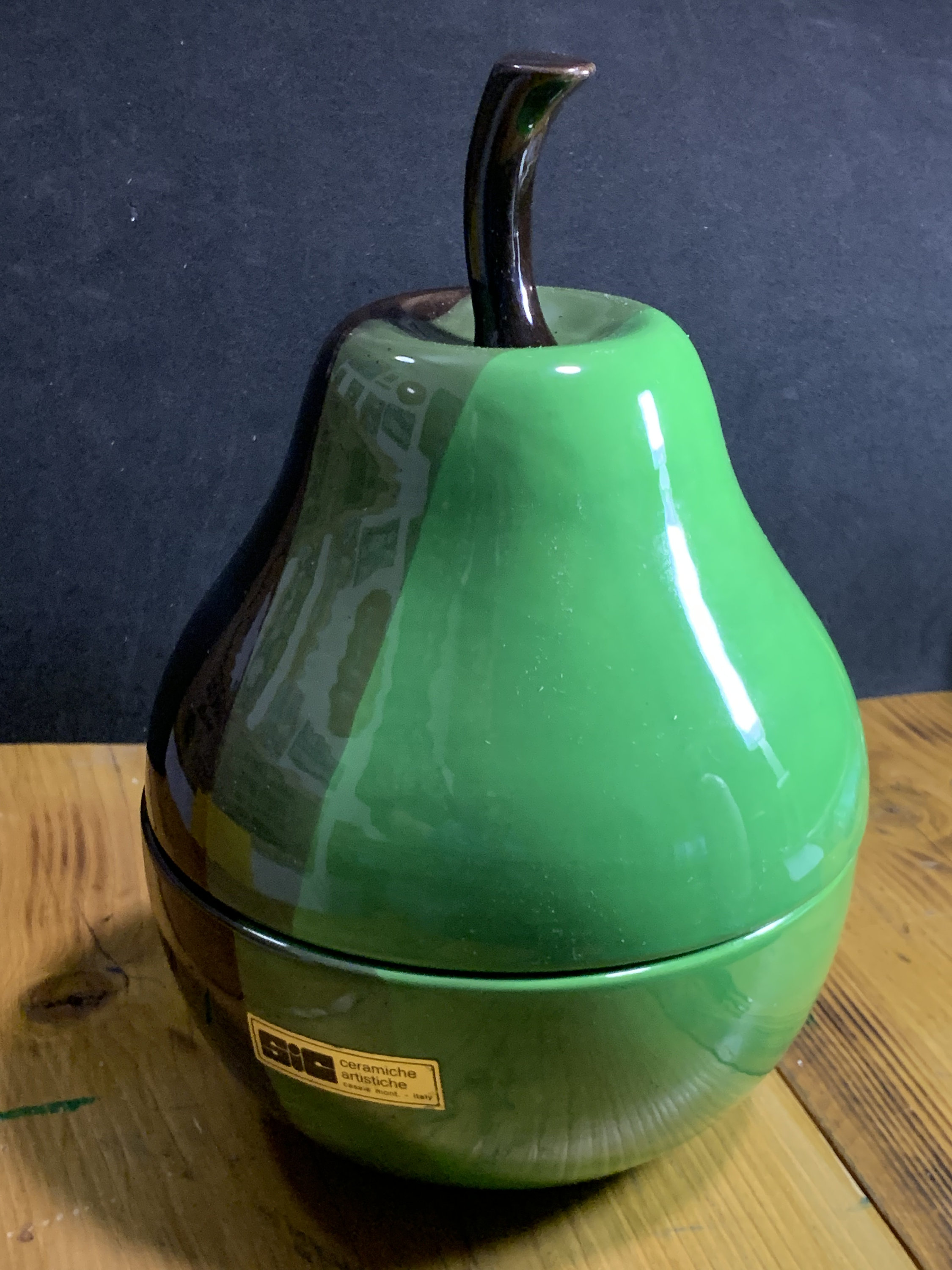 Pop Art Cookie Jar Pear SIC 80s Artistic Ceramics - Etsy