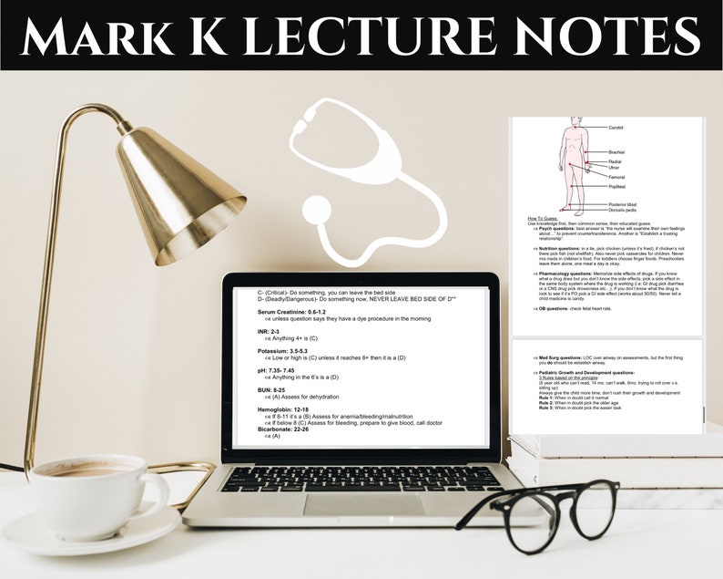 MARK K LECTURE NOTES 2023 Great Studying Tool for Lpn and Rn Notes of ...