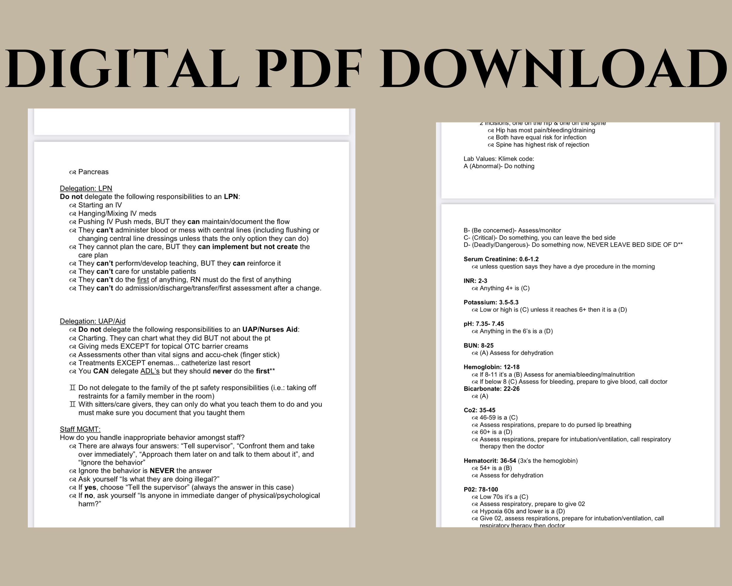 MARK K LECTURE NOTES 2023 Great Studying Tool for Lpn and Rn Notes of ...