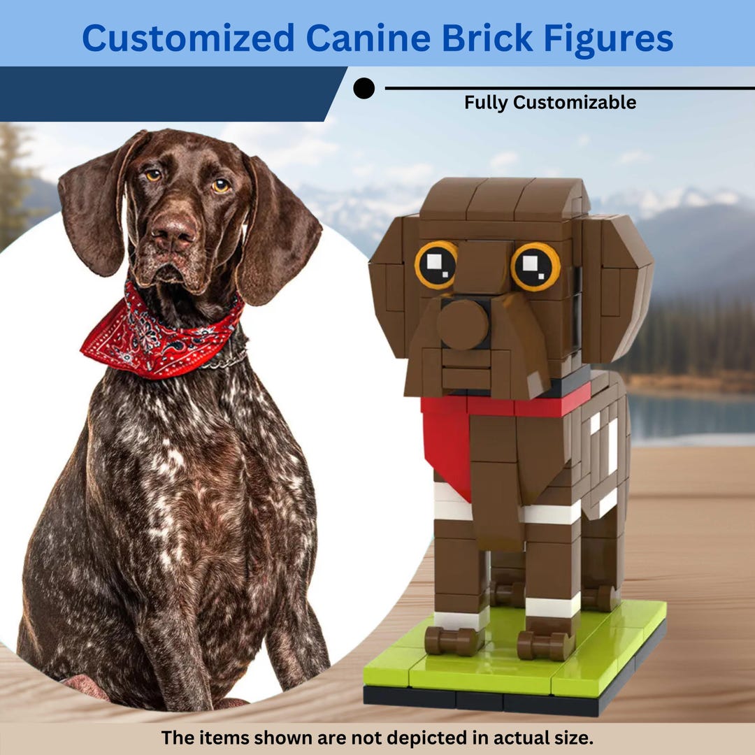 Custom Brick Figure of Dog Brick Figure Custom Gift for Decor Dog ...