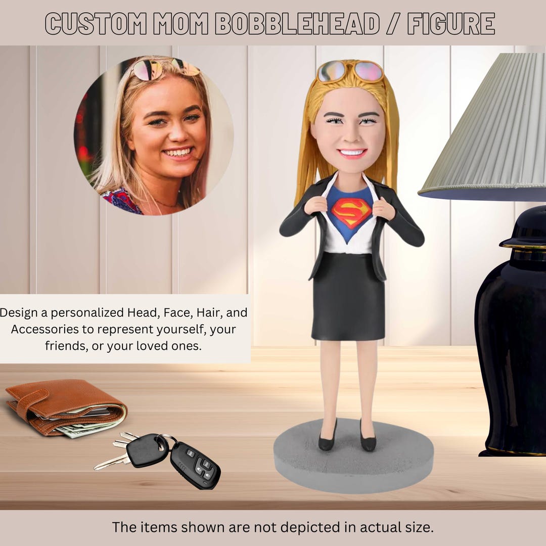 Custom Bobblehead / Cake Topper - Superwoman - Only Head Customized ...