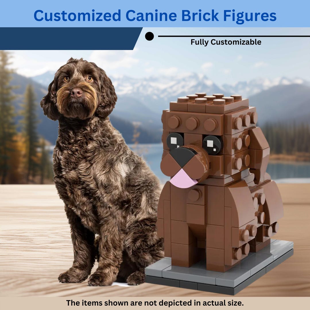 Custom Brick Figure of Dog Brick Figure for Dog Lovers Custom Gift for ...
