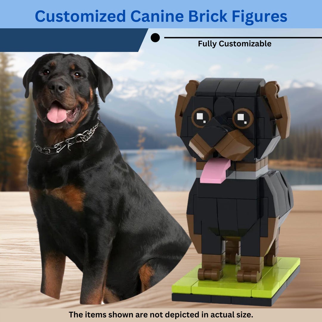 Custom Brick Figure of Dog Brick Figure for Dog Lovers Custom Gift for ...