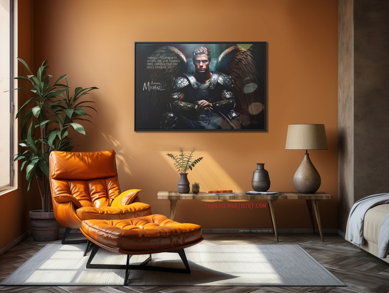 ARCHANGEL MICHAEL WALL Art, Spirit Guide, Protection Wall Art, Wall Art ...