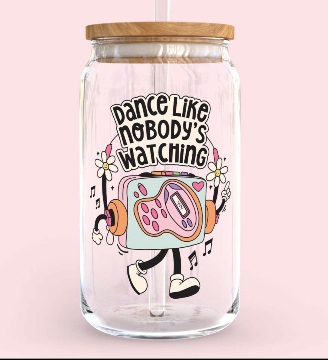 Dance Like Nobodys Watching,retro Walkman, Happy Mental Health, UV Dtf Decal, Ready to Apply-no ...