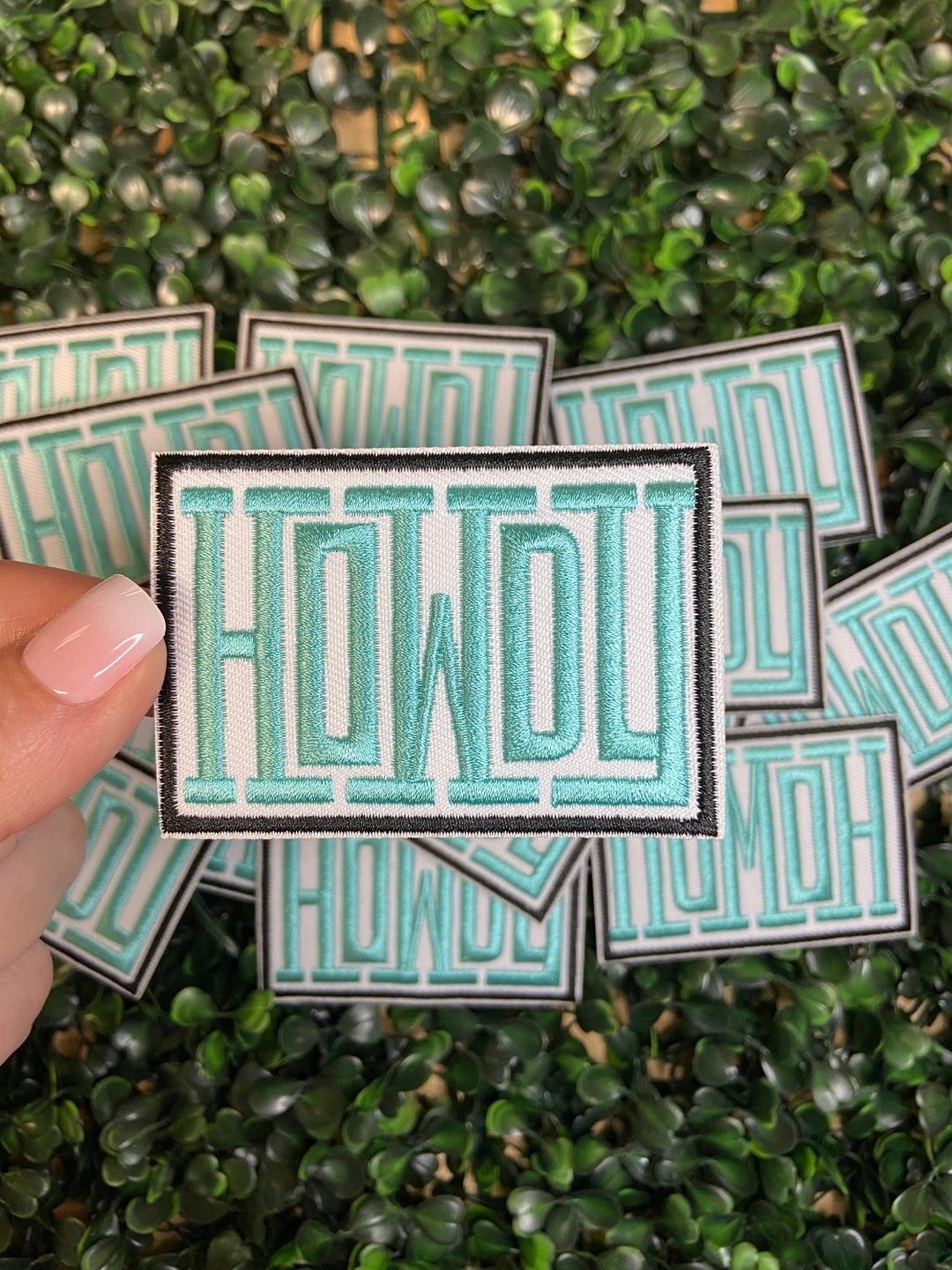 Turquoise Howdy Iron on Patch - Etsy