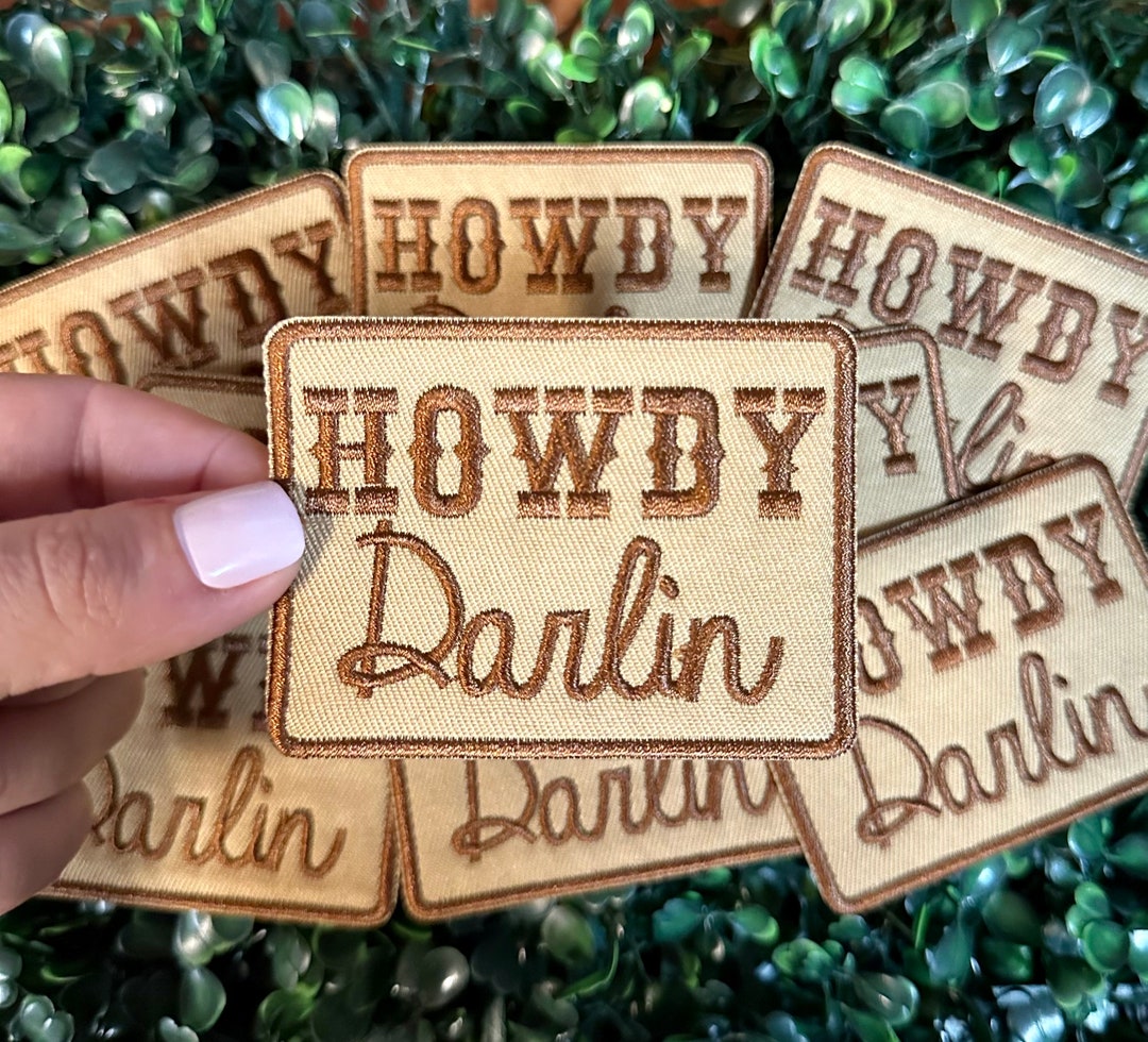 Tan Howdy Darlin Iron on Patch - Etsy