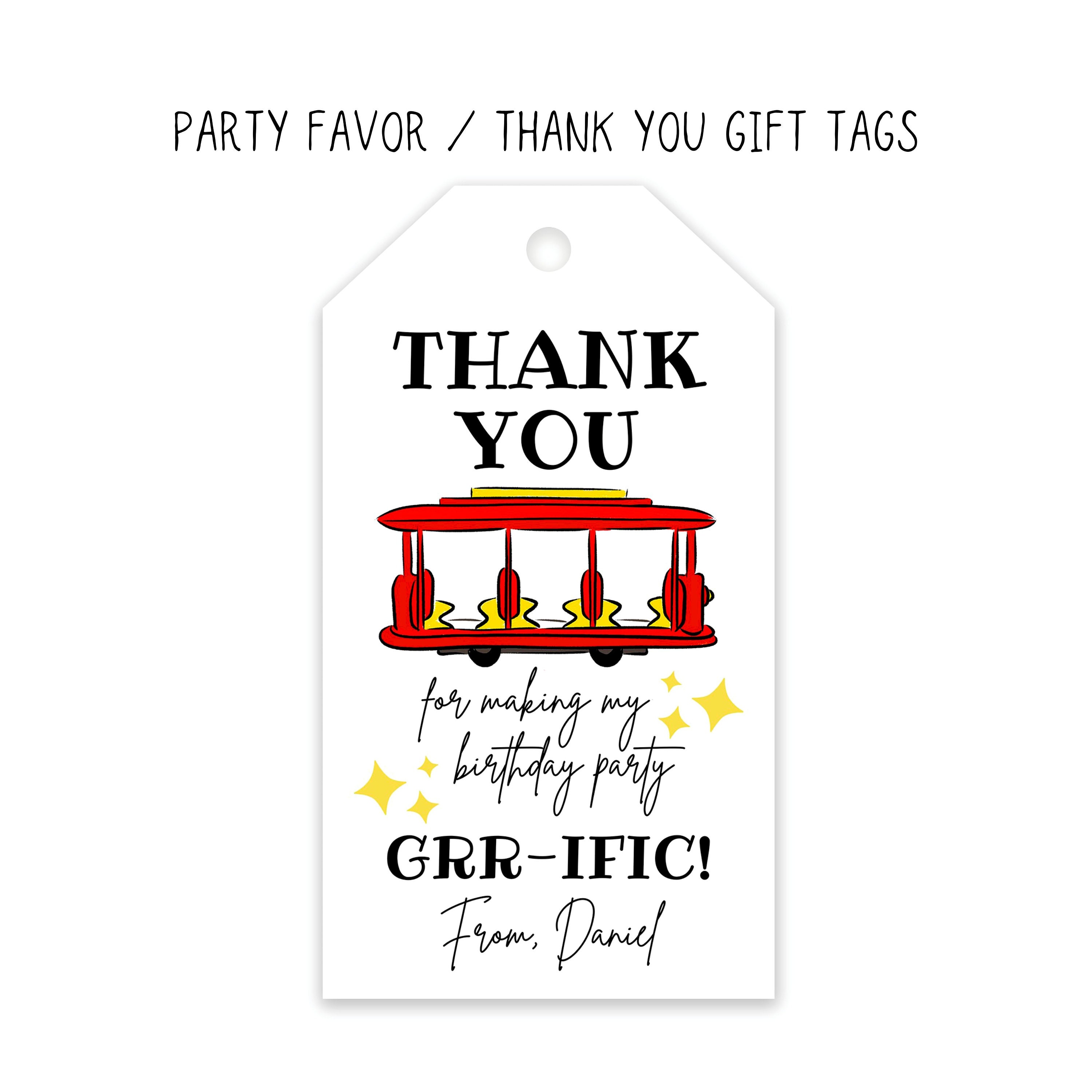 Custom Red Trolley Birthday Invitation Any Age Red Trolley - Etsy