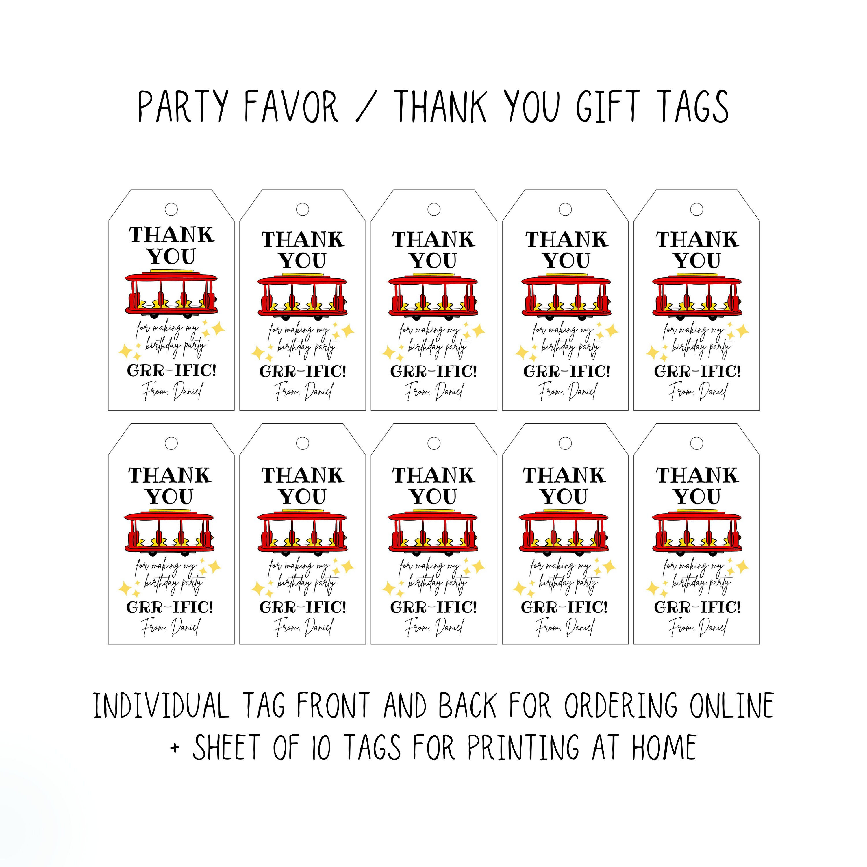 Custom Red Trolley Birthday Invitation, Any Age, Red Trolley Party ...