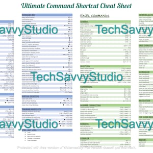 Ultimate Command Shortcut Cheat Sheet - Digital Download - Etsy